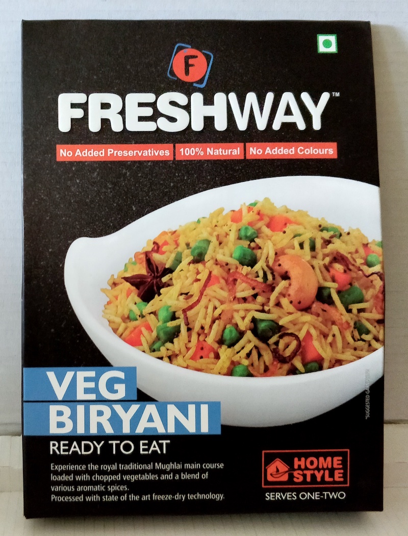 Freshway Ready To Eat Food - A Vegetarian Traveler's Delight
